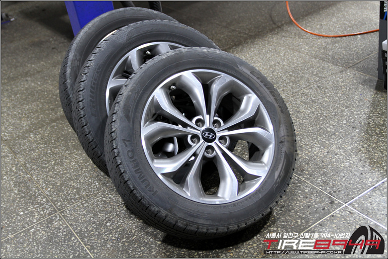 [ 싼타페DM ] 한국타이어 다이나프로HL3 235/55R19 타이어교환