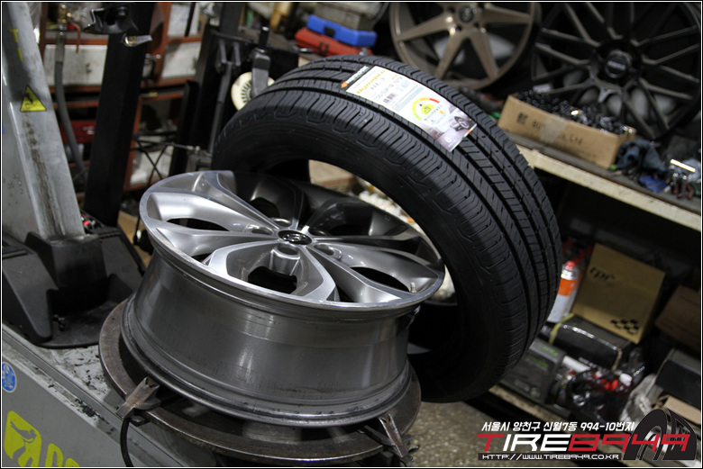 [ 싼타페DM ] 한국타이어 다이나프로HL3 235/55R19 타이어교환