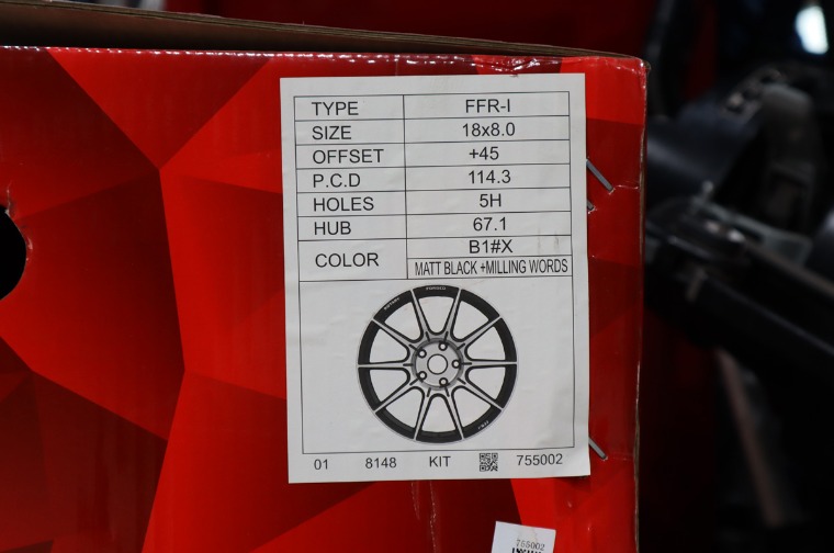 [K3GT] 휠튜닝 FFR1 매트블랙 경량휠